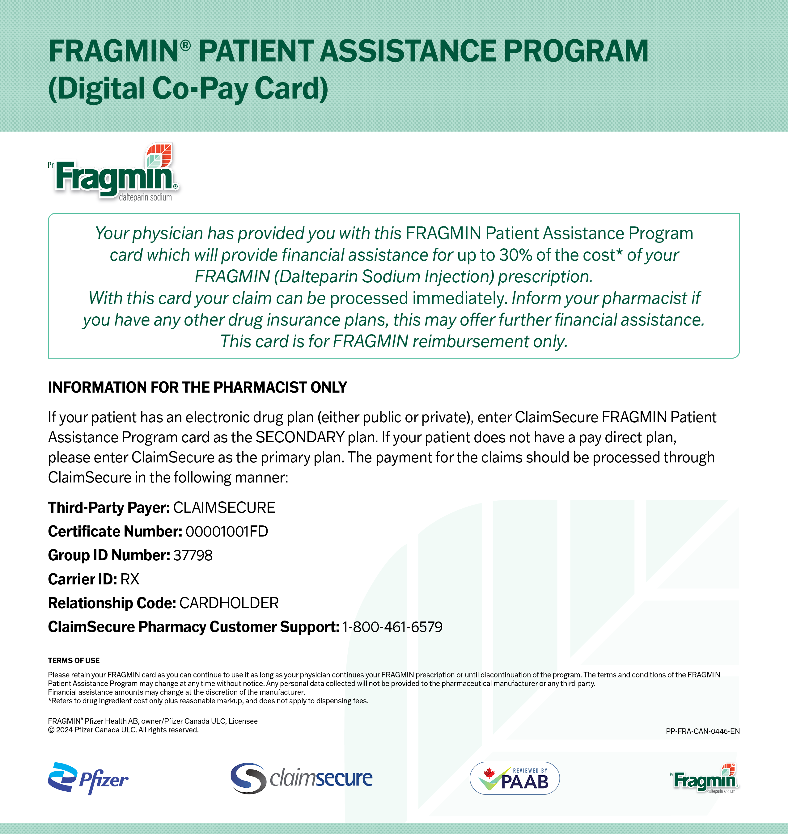 FRAGMIN Patient resources | FRAGMIN.CA